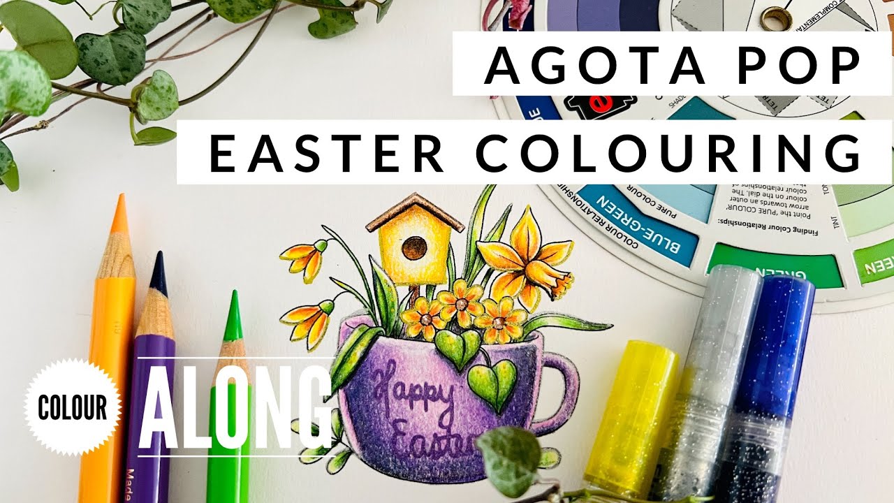 Colour Along | Agota Pop Easter Printable | Polychromos and Glitter ...