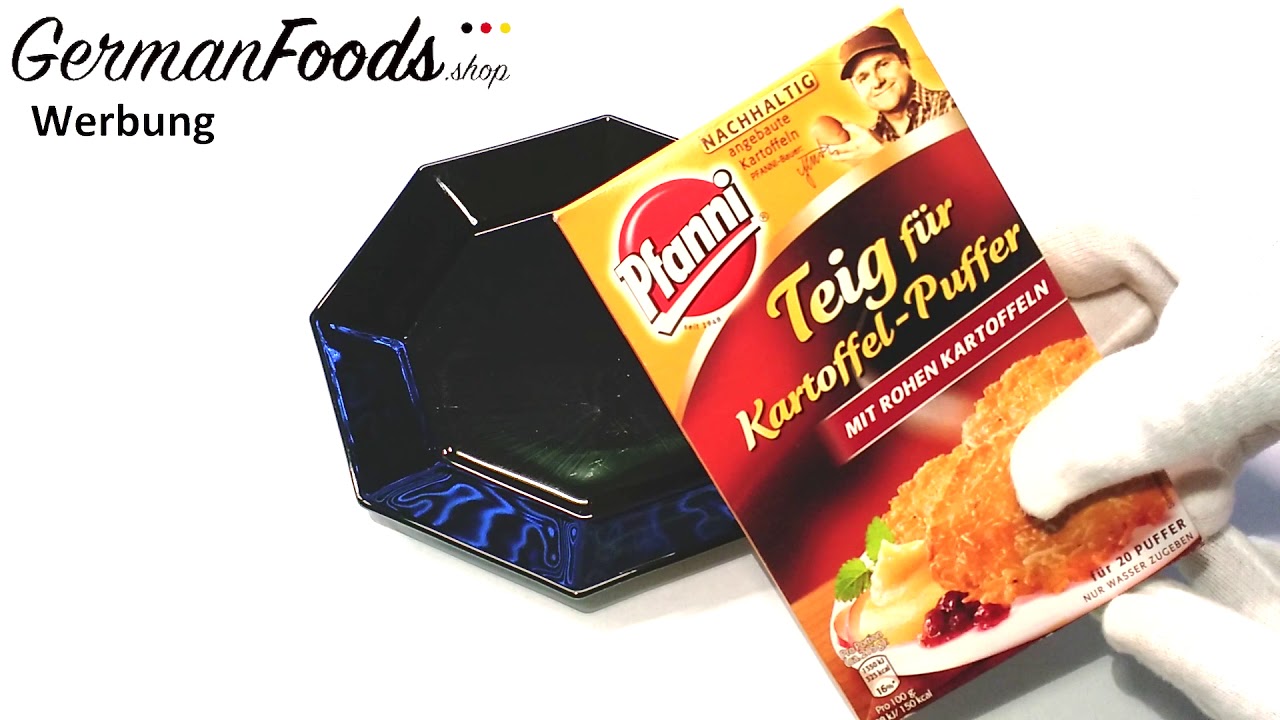 Pfanni Teig für Kartoffelpuffer Online kaufen - GermanFoods.shop - YouTube