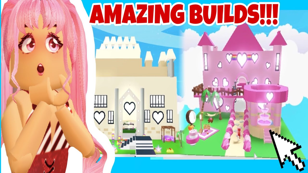 Touring Amazing GLITCH BUILDS that are made by FANS ADOPT ME! (Roblox ...