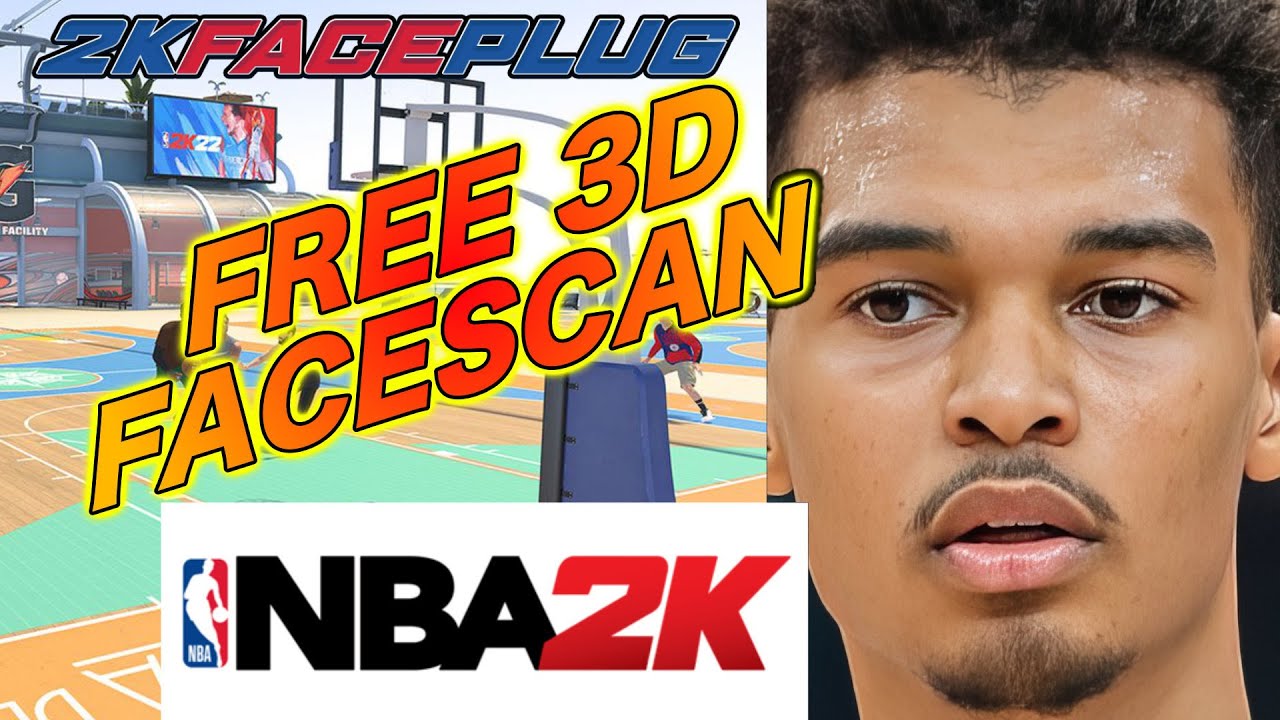 *FREE* VICTOR WEMBANYAMA 3D FACE SCAN *ALL 2K VERSIONS* - YouTube