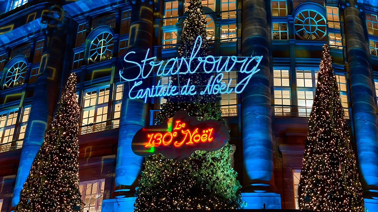 CHRISTMAS CAPITAL OF THE WORLD-Strasbourg, France🇫🇷Evening Tour of the ...