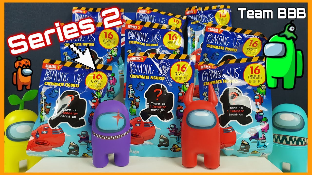 AMONG US SERIES 2! SUS CrewMate Mini Figures Unboxing Gamer ...