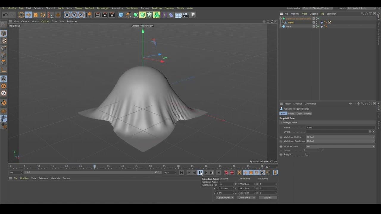 c4d Cloth Dynamics (Beginner) - YouTube