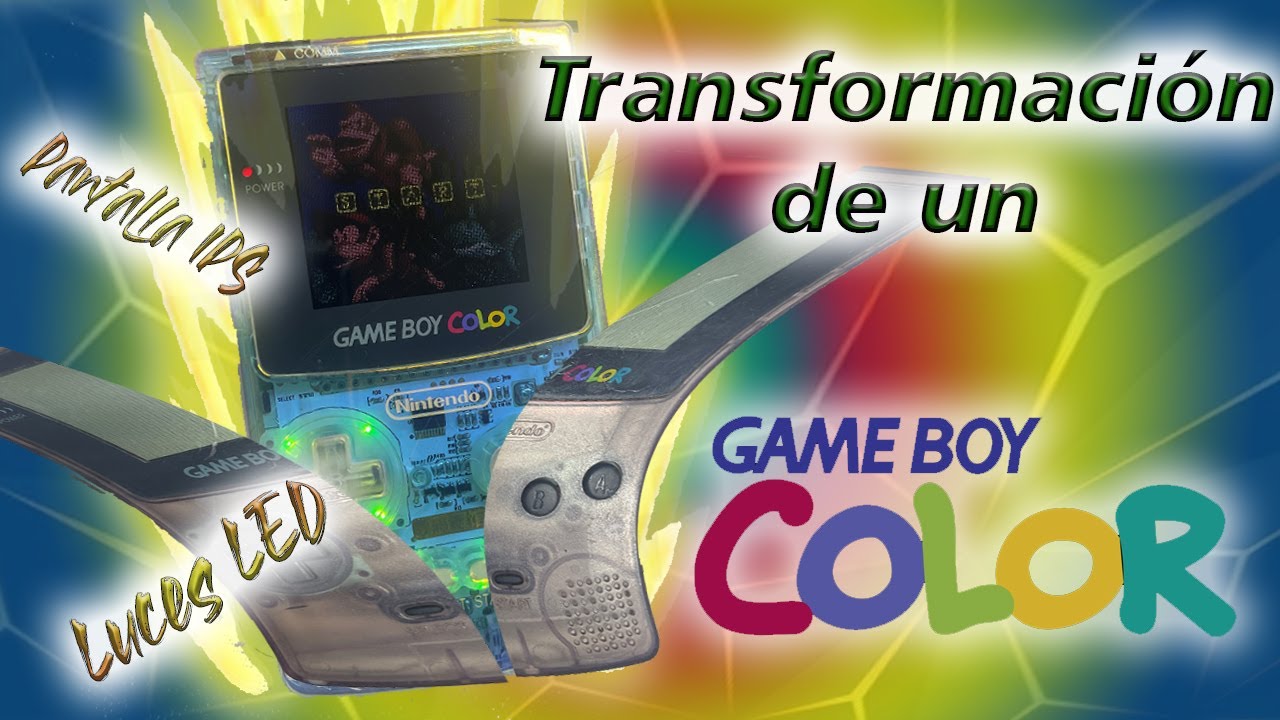 Realizando mod de mejora a gameboy color RGB, visualmente bello!! - YouTube