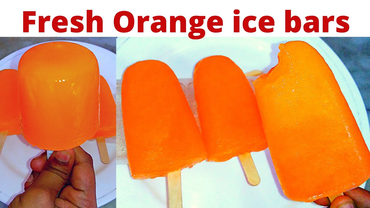 ஆரஞ்சு குச்சி ஐஸ் | Orange lolly ice cream | Orange pepsicle recipe in ...