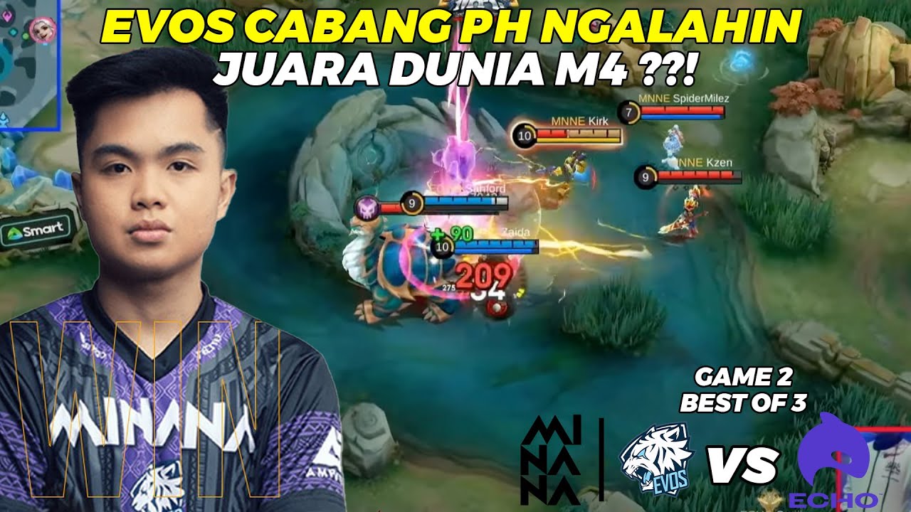 JUARA M--SERIES DIKALAHKAN EVOS CABANG PH! - MINANA EVOS vs ECHO Game 2 ...