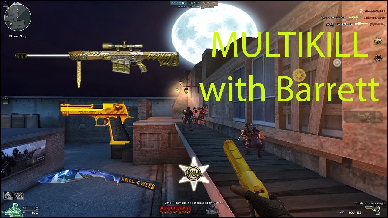 Crossfire NA 2.0 - HMX Barrett M82A1-Noble Beast Gold MULTIKILL - YouTube