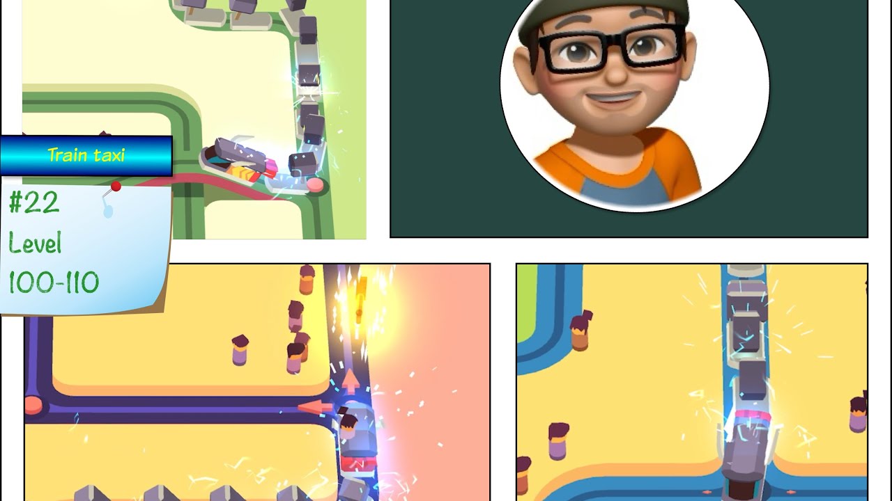 Train taxi #22 level 100-110 - YouTube