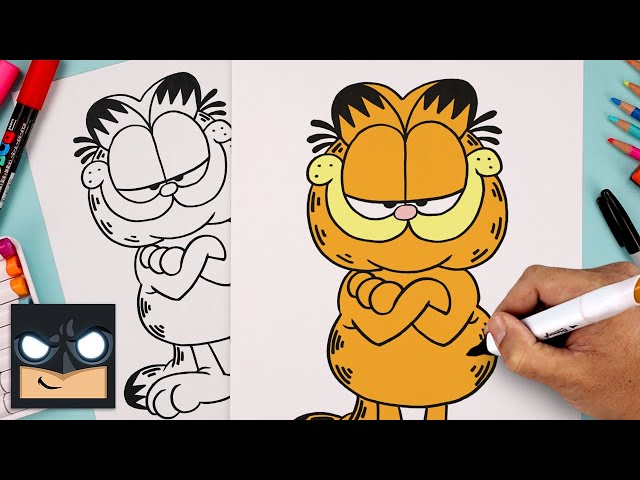 How To Draw Garfield - Videos For Kids