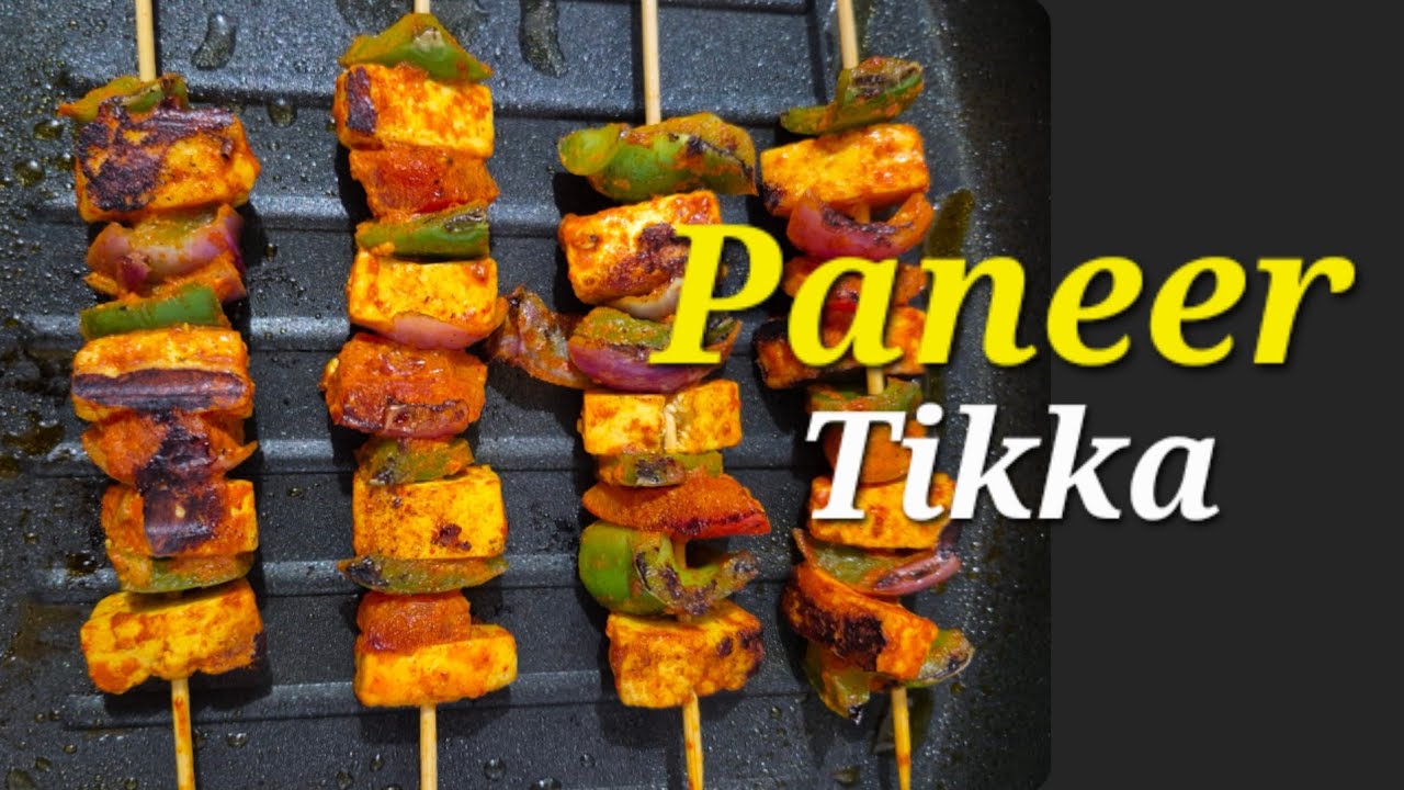 Grill Pan Paneer Tikka | Easy Restaurant Style Tikka at Home | No Oven ...