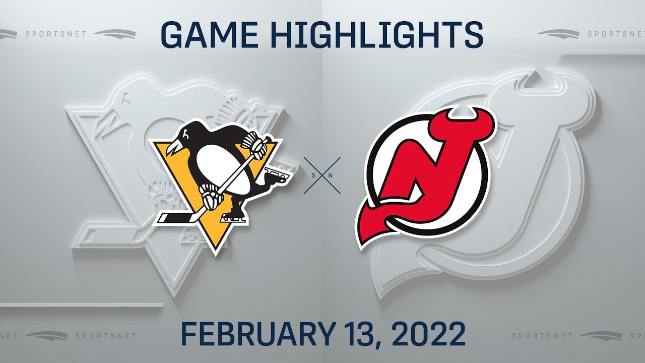 NHL Highlights | Penguins vs. Devils - Feb 13, 2022 - YouTube