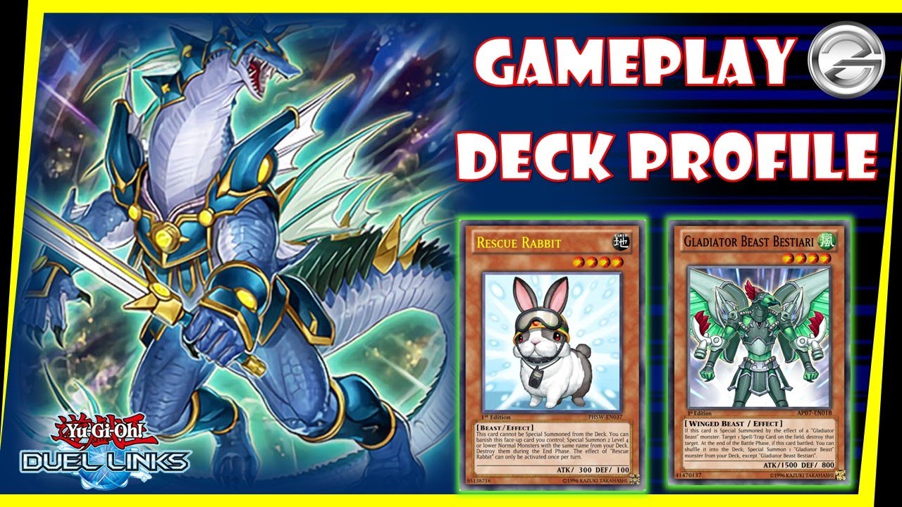Yugioh Duel Links | Gladiator Beast Deck 2022 - Combo With Rescue ...