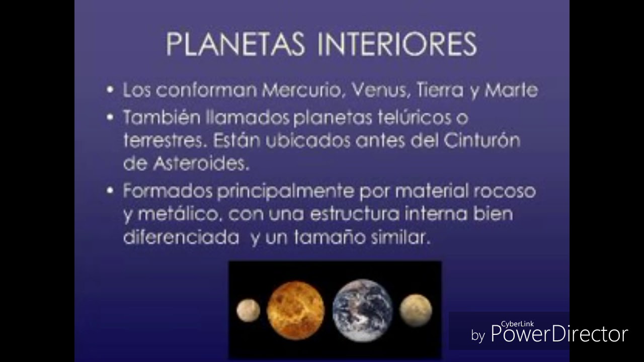 Los planetas interiores del sistema solar - YouTube