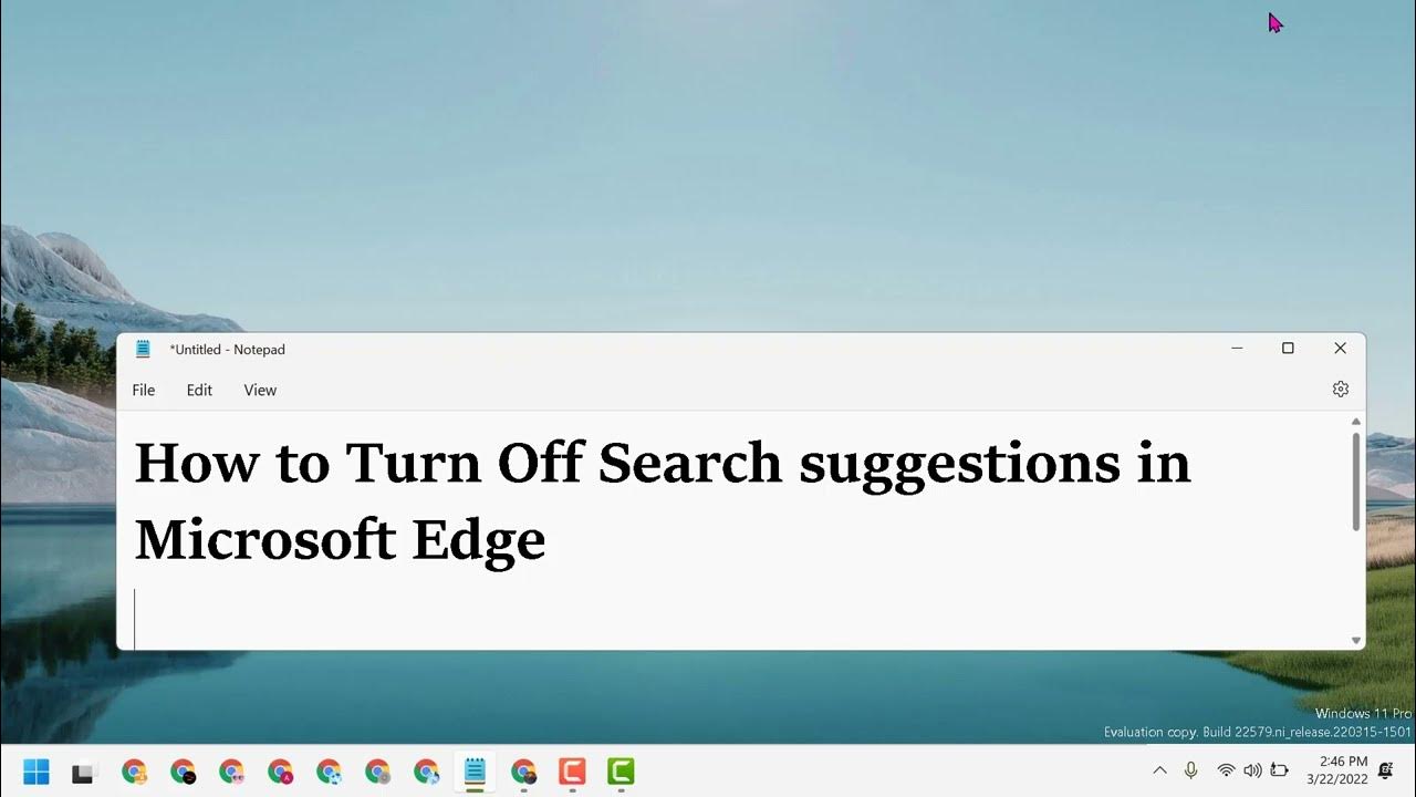 How to Turn Off Search suggestions in Microsoft Edge - YouTube
