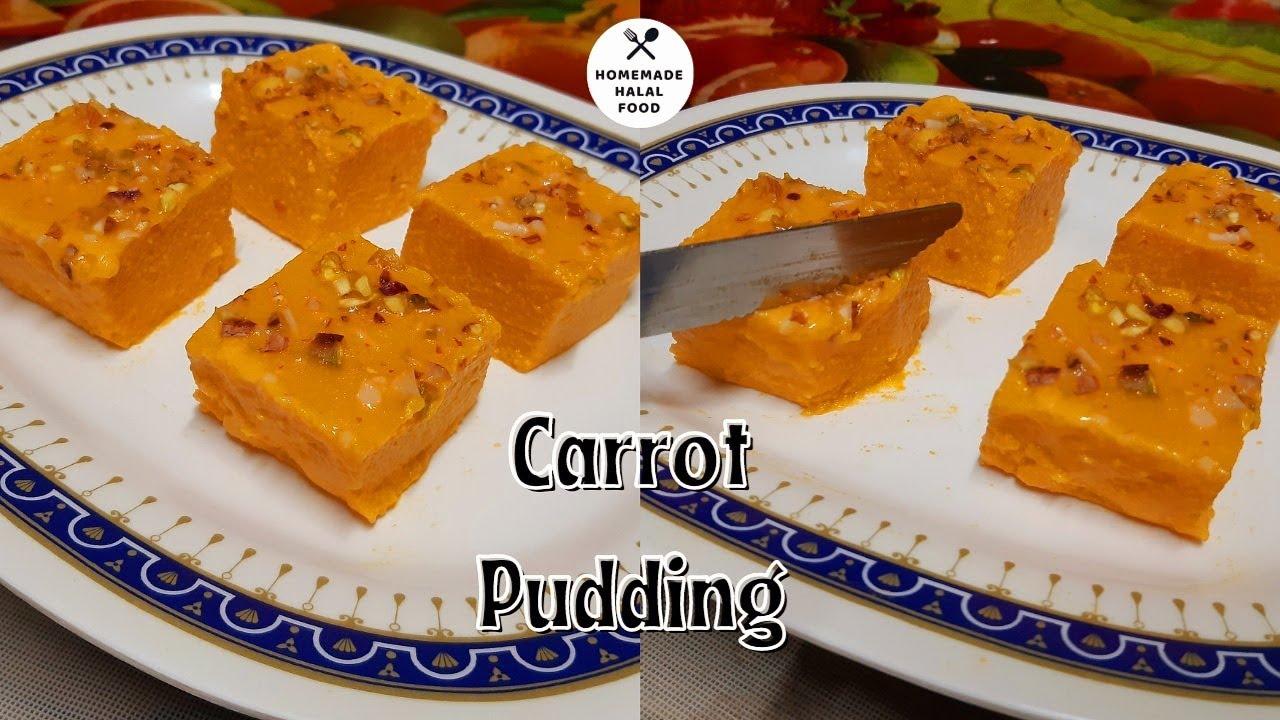 Carrot Pudding|Eggless pudding|Easy Milk Pudding|Perfect Carrot Pudding ...