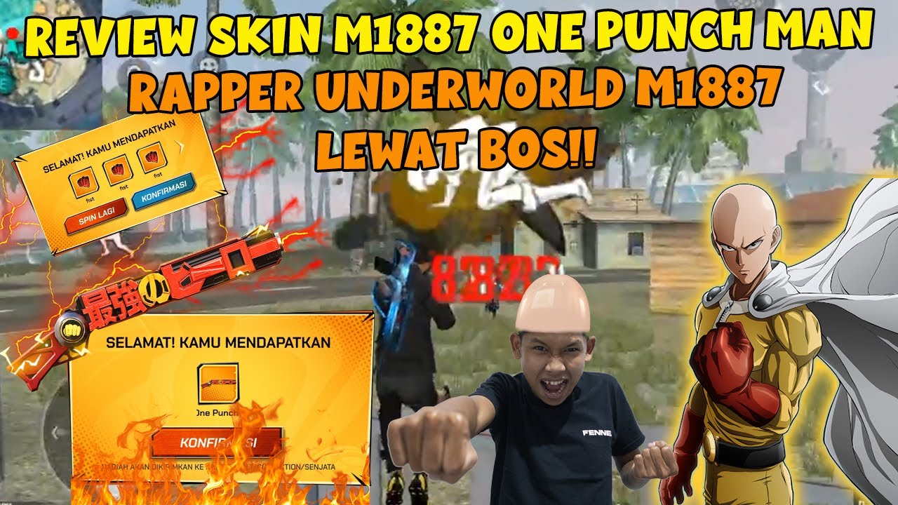 TOP UP HABIS JUTAAN UNTUK SKIN SHOTGUN M1887 ONE PUNCH MAN!😭😭 - YouTube