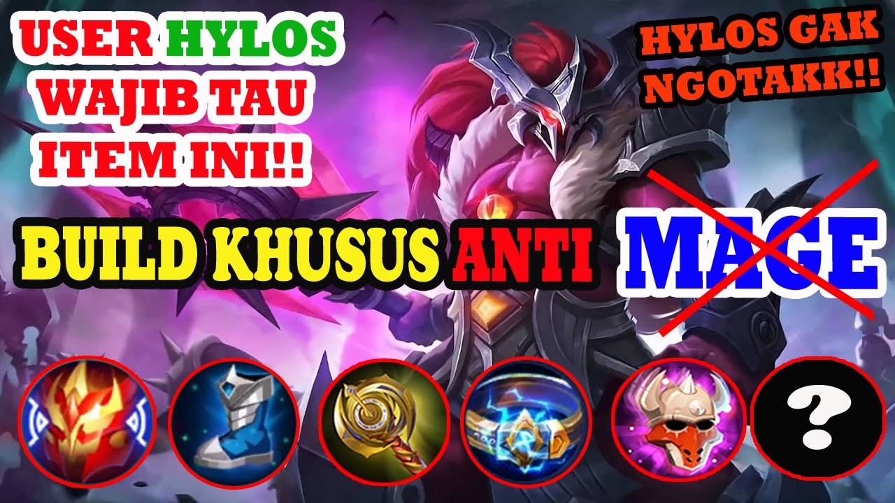 Best Build Hylos VS 4 MAGE | BUILD ANTI MAGE | BUILD HYLOS TERKUAT 2020 ...