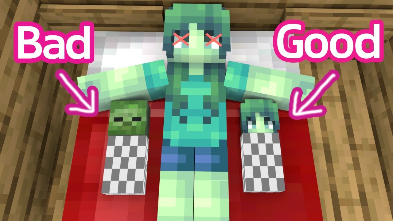 Bad Boy vs Good Girl - Baby Zombie Minecraft Animation - YouTube