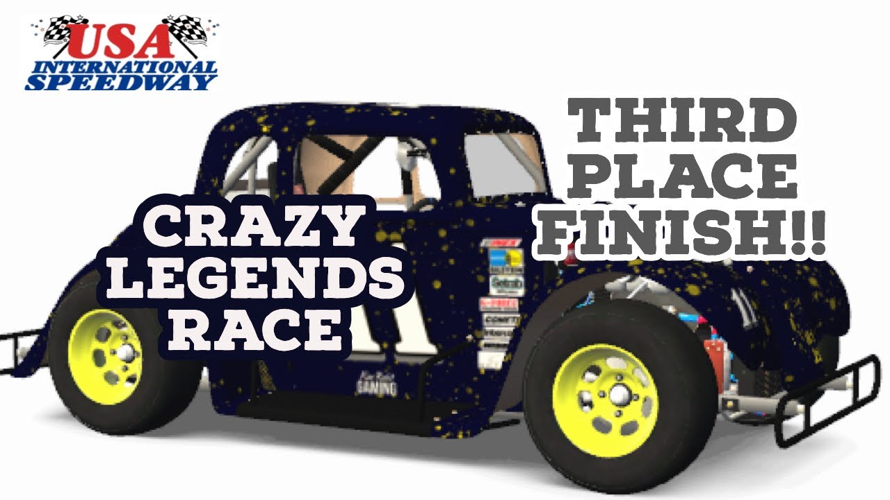 HILARIOUS LEGENDS CAR RACE AT USA INTERNATIONAL! BLEW THE LEAD FML ...
