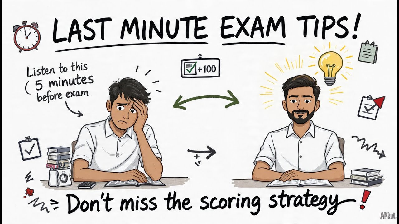 Last minute exam tips ! TOPPER'S SECRETS | Best Exam hall hacks| Don't ...
