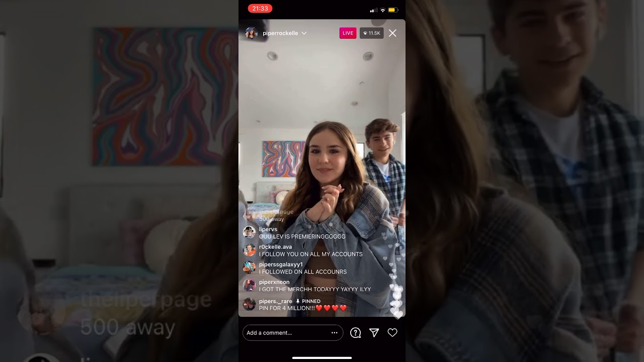 Piper hits 4 million followers on Instagram | live - YouTube