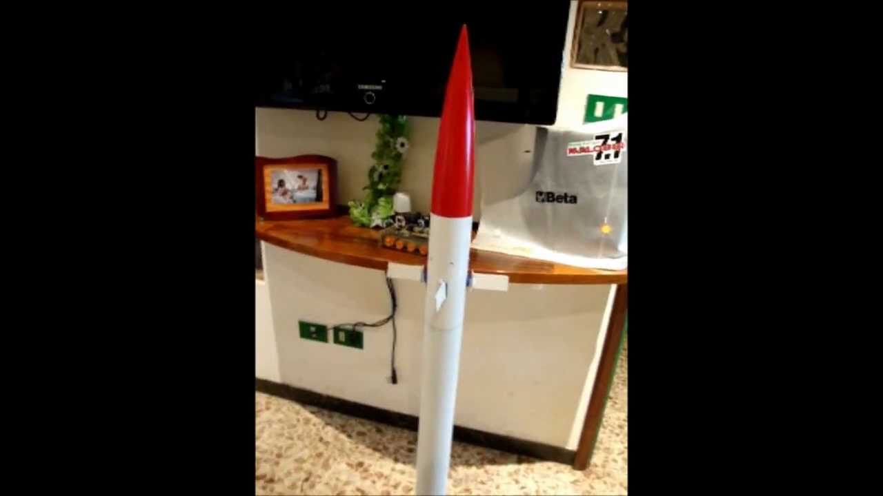 stabilizzazione attiva razzo - active stabilization rocket - YouTube