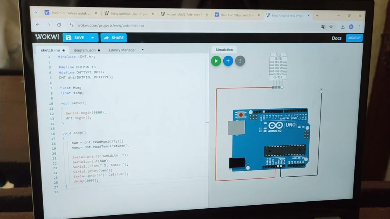 Tugas Informatika Pemrograman Arduino Interfacing Sensor Suhu Kelompok 10 XII-3 - YouTube
