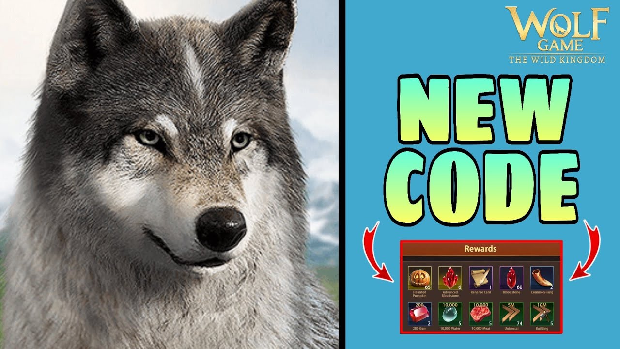 *New* Wolf Game The Wild Kingdom Redeem Code November 2022 || Wolf Game ...