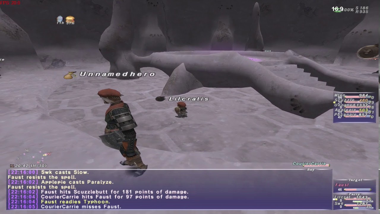 FFXI Faust fight lvl75 [private server] - YouTube