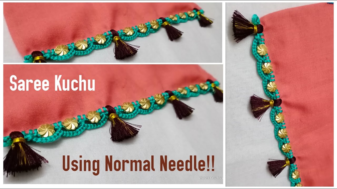 How to Make Krosha Kuchu using Normal Needle I #singlebeadkuchu I ...