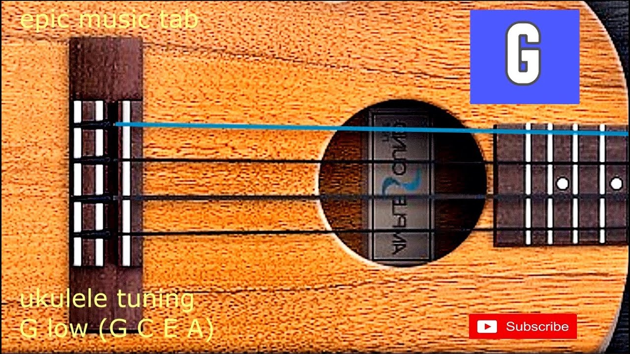 Ukulele Tuner - G Low Tuning (G C E A) - How to tune a Ukulele ...