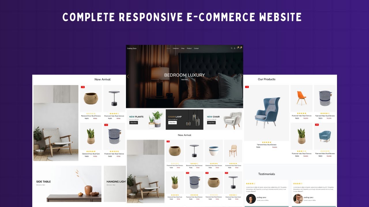 Build a Complete eCommerce Website with HTML, CSS , bootstrap ...