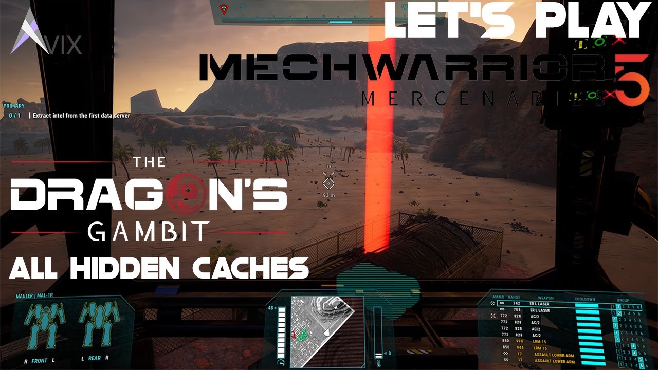 The Dragon's Gambit - All Hidden Caches | Mechwarrior 5 Mercenaries - YouTube