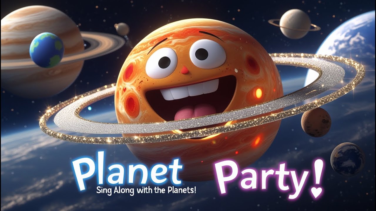 The Moon & Planets Dance | Solar System Learning | Nursery Rhymes ...