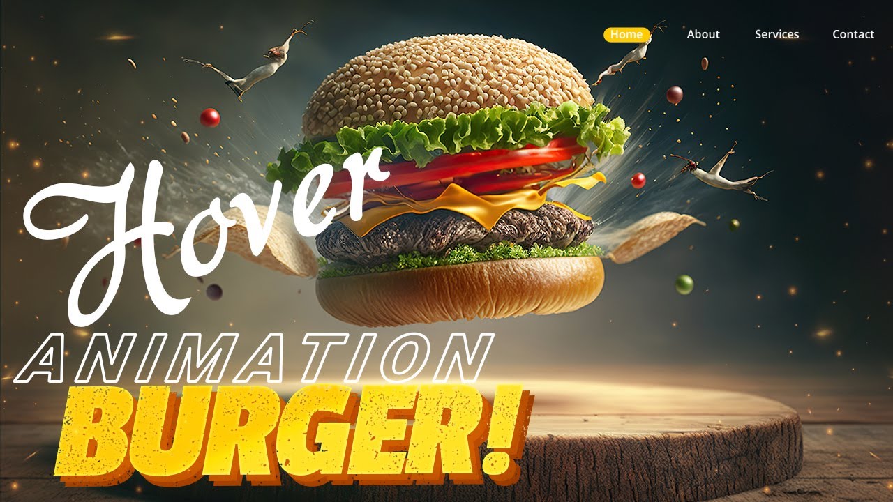 3D Animated Burger Ingredients Check with Hover Effects | React JS | Speedy Codeez - YouTube