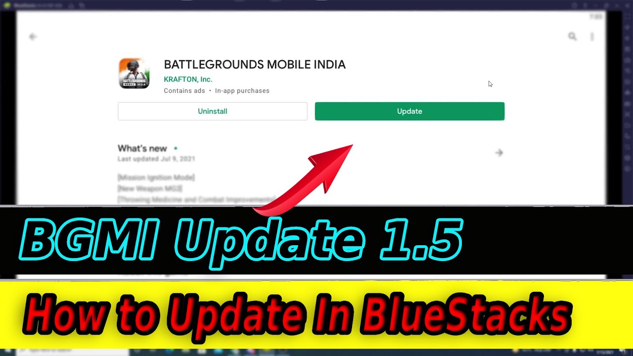How to Update BGMI in Bluestacks || BGMI Update 1.5 version - YouTube