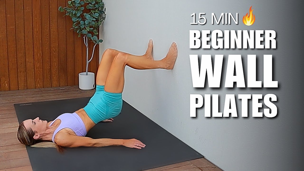 15 Min Beginner Wall Pilates for Weight Loss - YouTube
