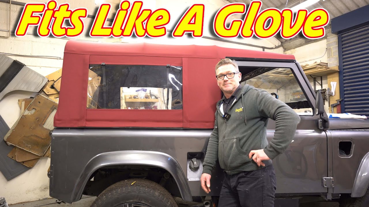 How to make a canvas top part 3. Land Rover Defender, Auto upholstery ...