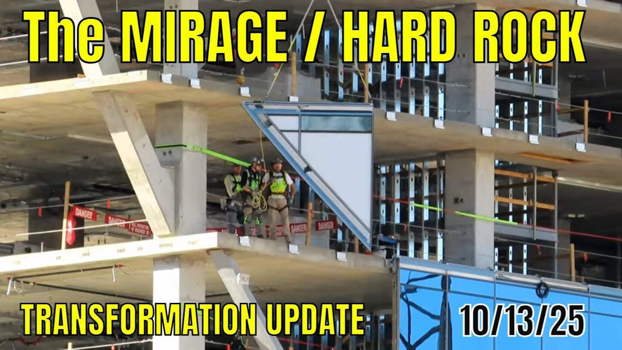Mirage to Hard Rock Hotel Transformation Update 10 13 2025 - YouTube