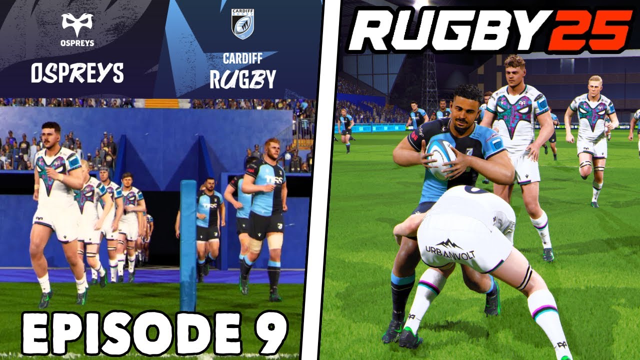 Rugby 25 - 1st Game of 2025! | URC Episode 9 - OSPREYS vs CARDIFF ...