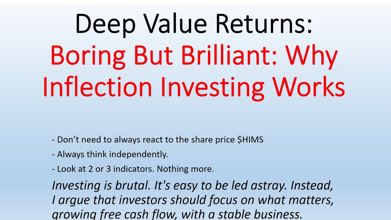 DEEP VALUE RETURNS: Boring But Brilliant Works Best - YouTube