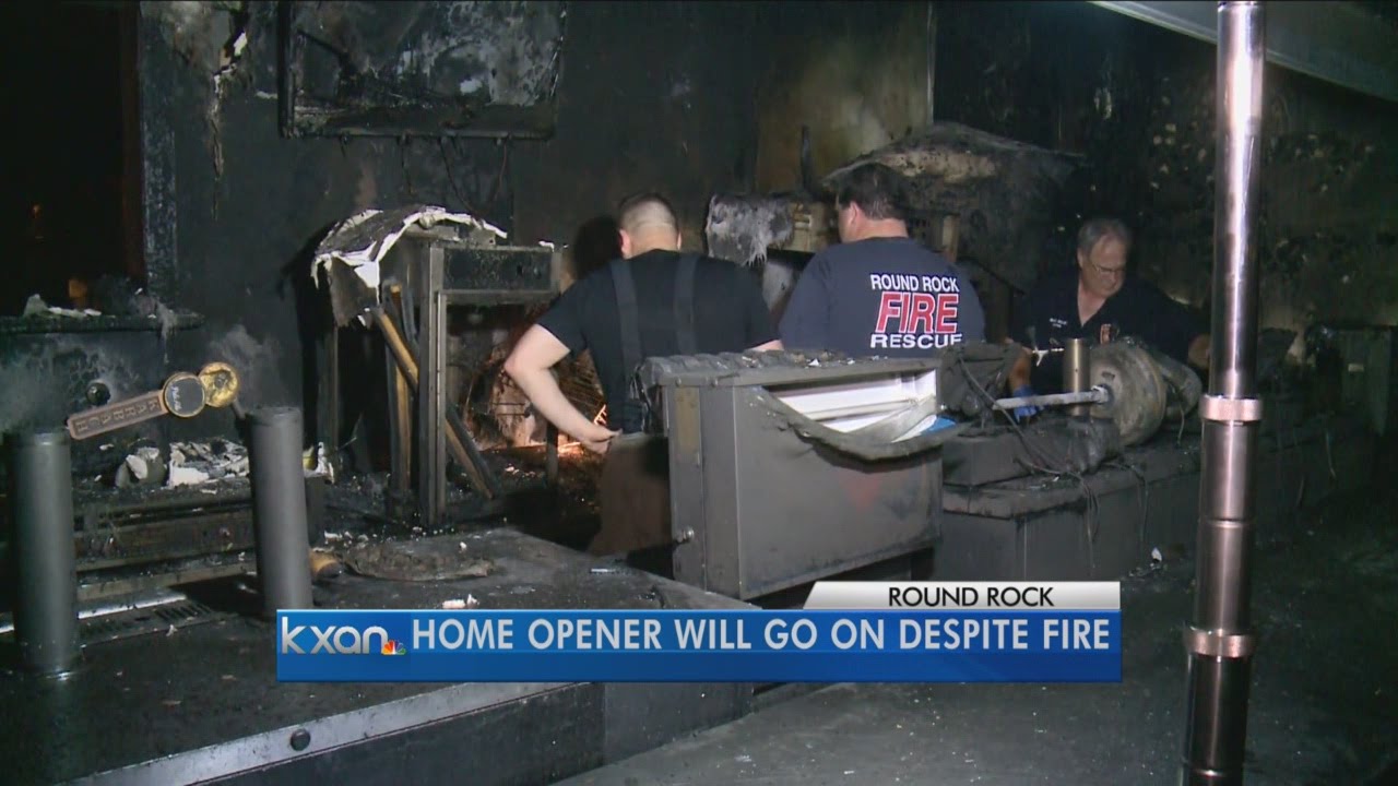 Express: Fire at Dell Diamond won't affect home opener - YouTube