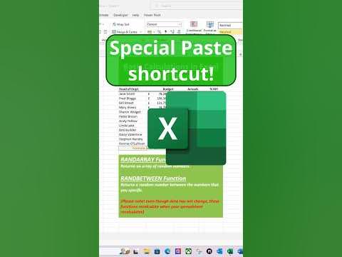 Excel Keyboard Shortcuts: Paste Values Only in Less Than a Minute ...