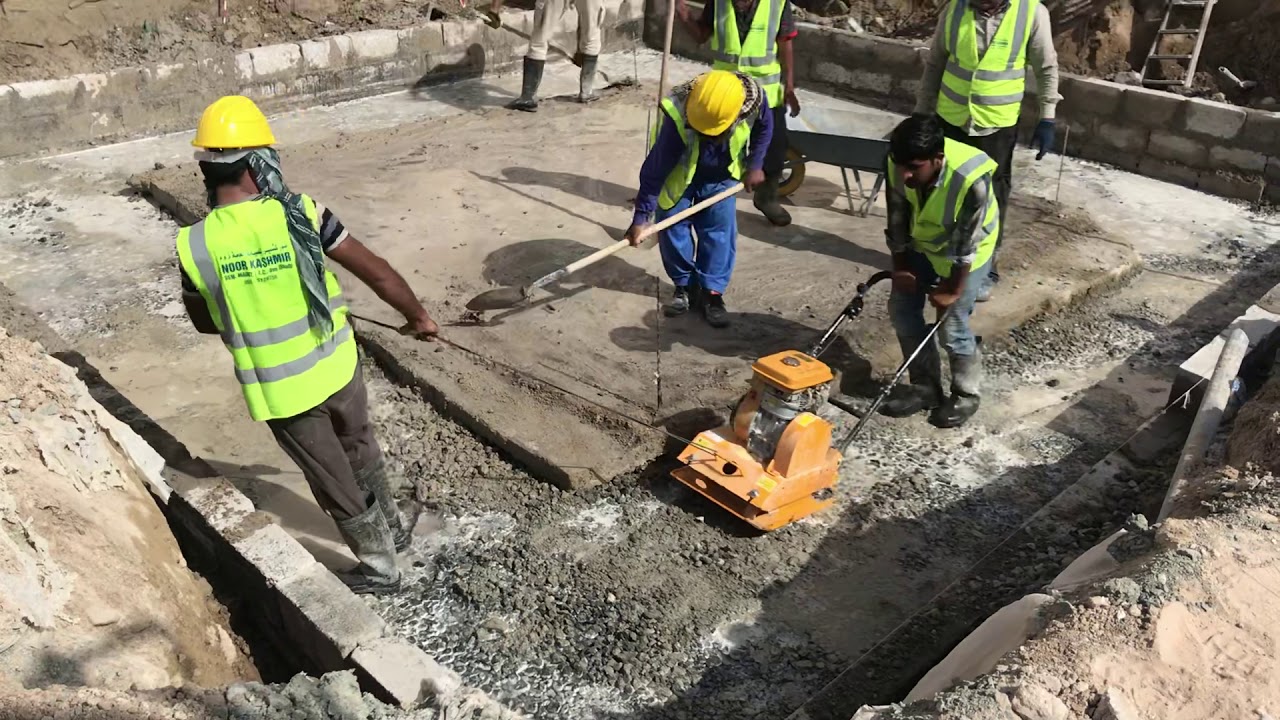 Ground preparation for PCC work - YouTube