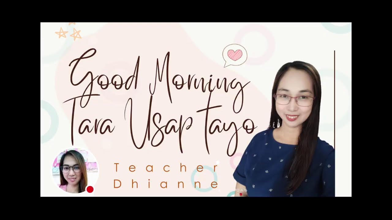 Good Morning Kaibigan! Tara Usap tayo😊 - YouTube