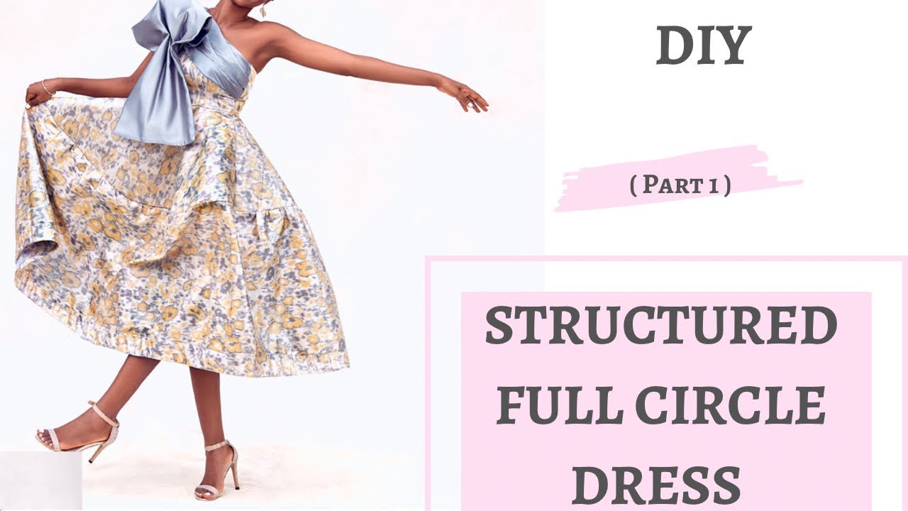 DIY STATEMENT ASYMMETRICAL CIRCLE SKIRT TUTORIAL | Beginner friendly ...