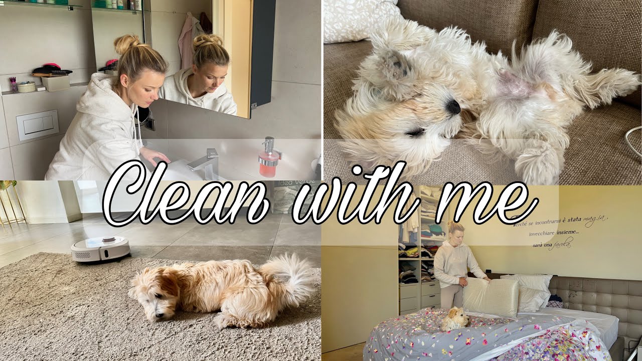 Clean with me- sprzątam cały dom- motywacja do sprzątania i test nowego ...