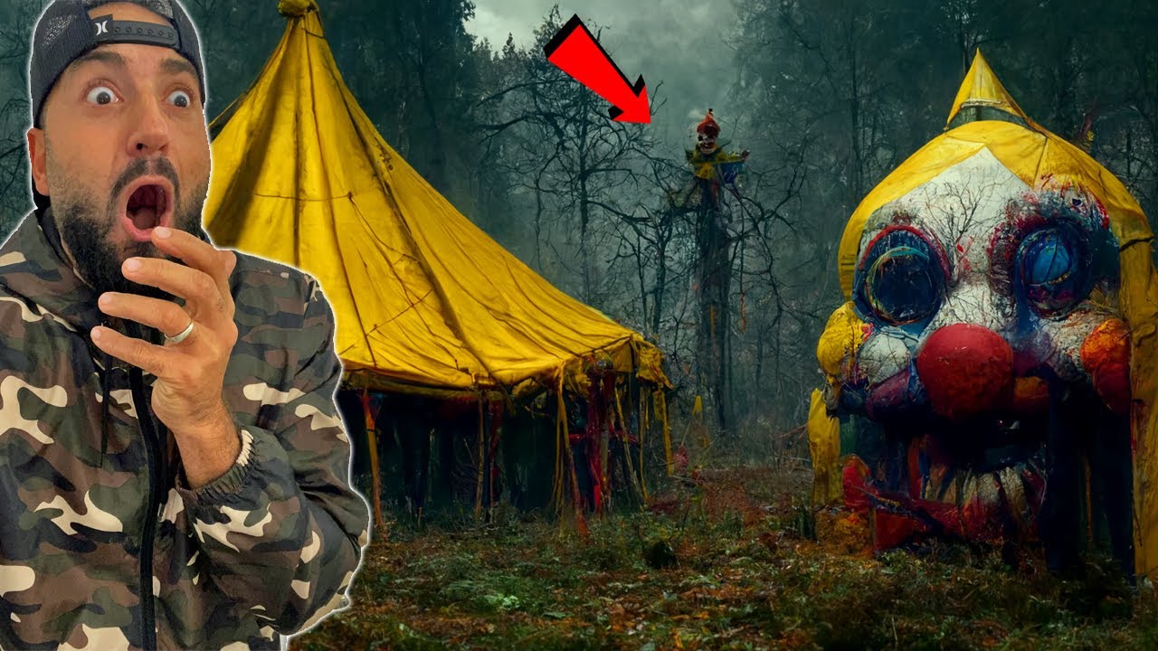 I SECRETLY FILMED THE HOMELESS GUY DRESSED AS IT CLOWN AT HIS CAMPSITE ...