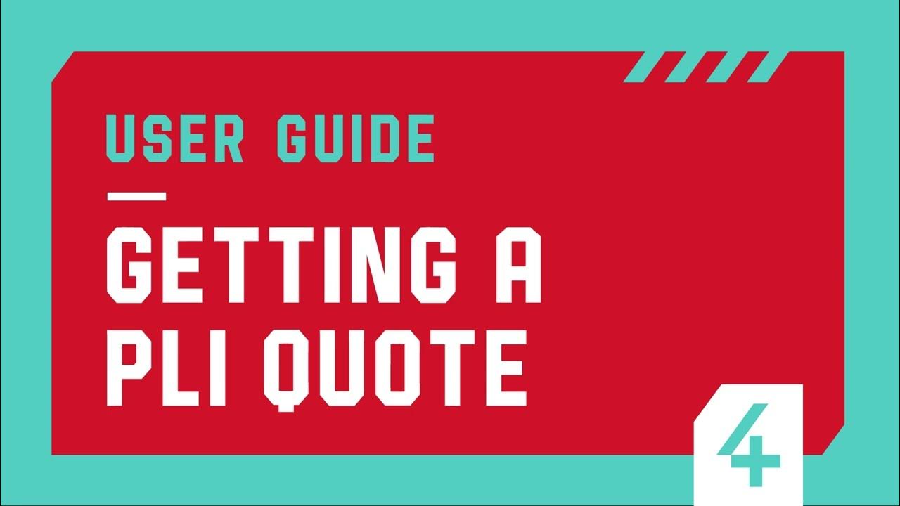 How To Get A PLI Quote On The Go4 App - YouTube