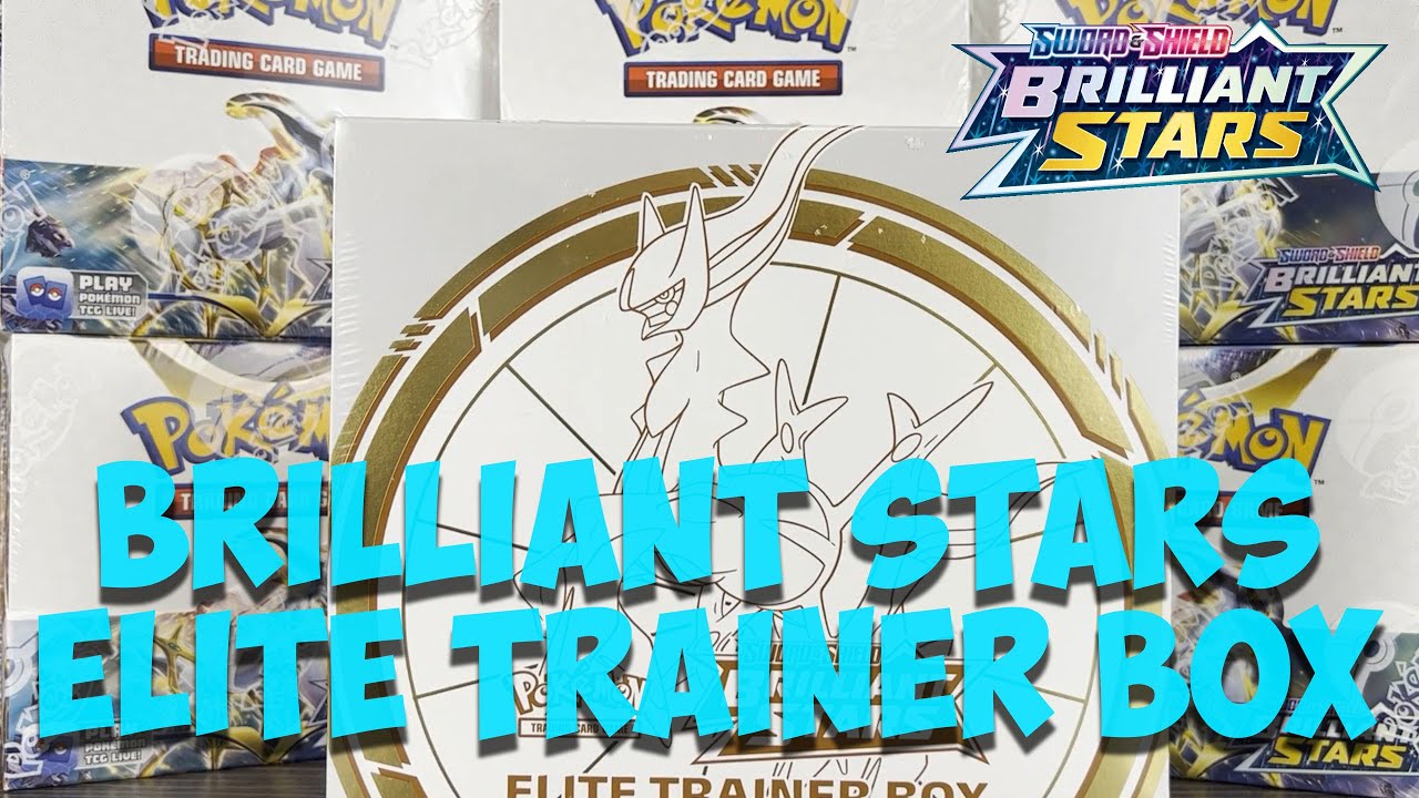 Pokemon TCG: Brilliant Stars Arceus Elite Trainer Box - YouTube